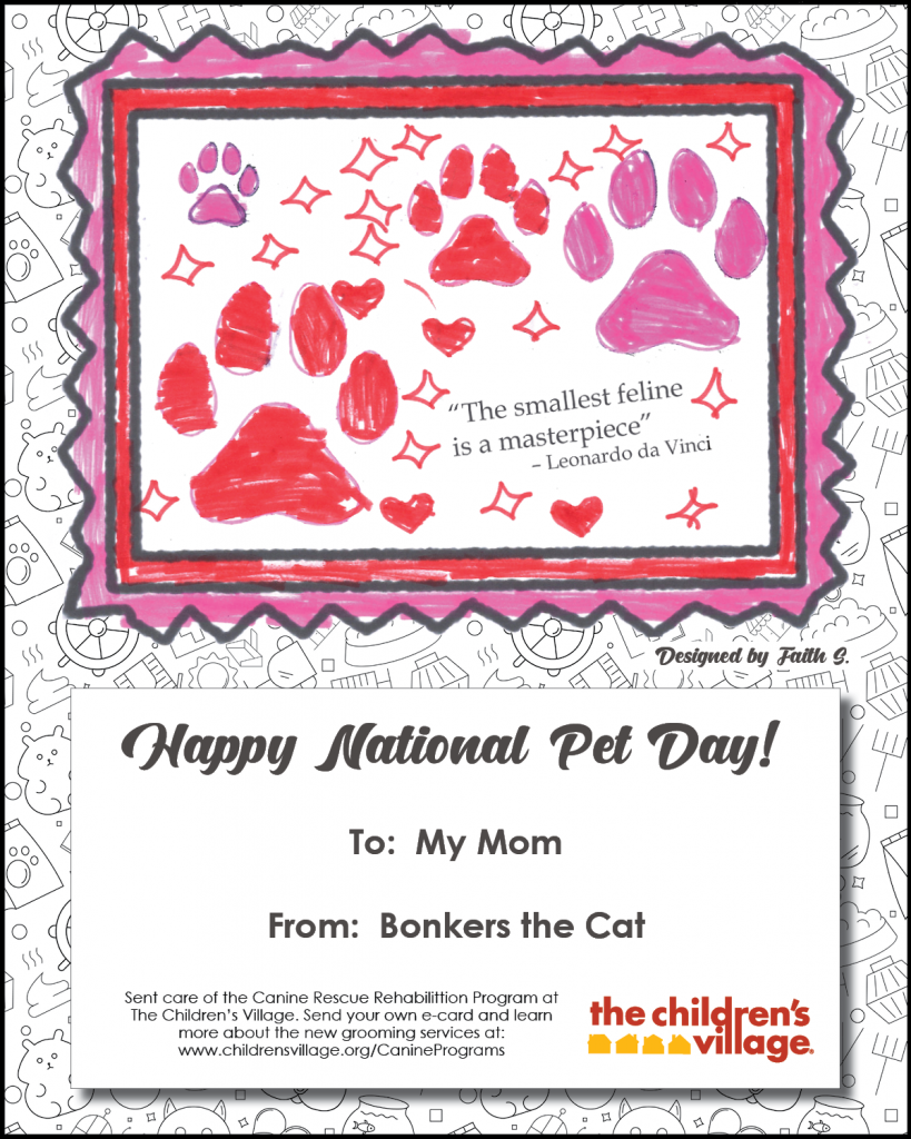 Celebrate National Pet Day! - The Children's Village